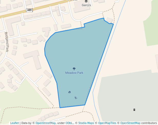 Meadow Park in Bathgate | Map and Routes