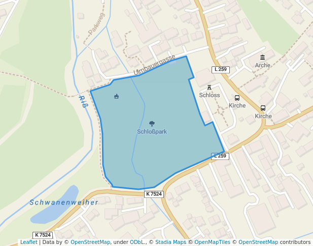 Schloßpark in Ehingen (Donau) | Map and Routes