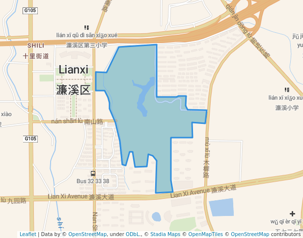 Nan Shan Park in Jiu Jiang Shi | Map and Routes