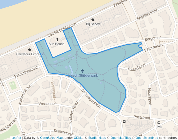 Joseph Stubbenpark in Knokke-Heist | Map and Routes