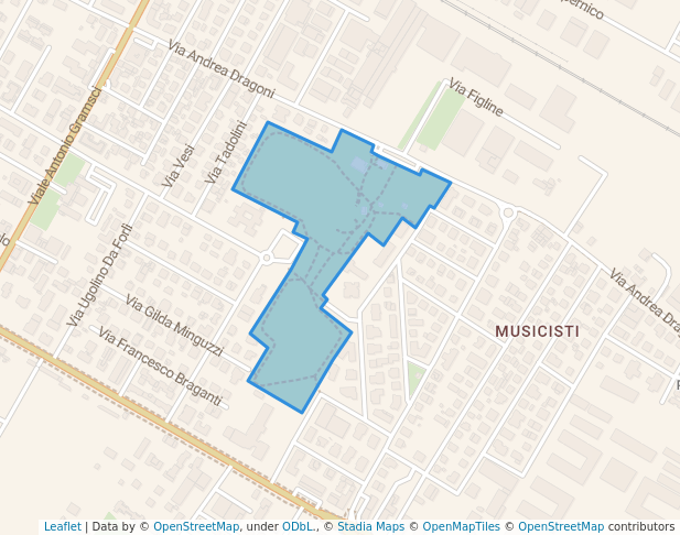 Parco via Dragoni in Forlì | Map and Routes