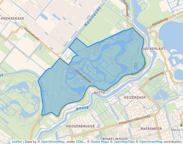 Hoge Bergse Bos in Bergschenhoek | Map and Routes