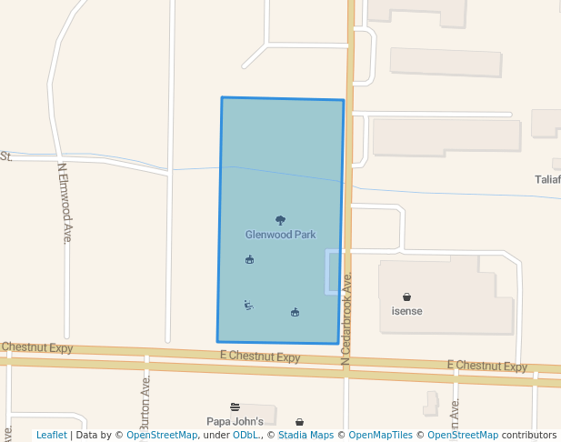 Glenwood Park in Springfield | Map and Routes