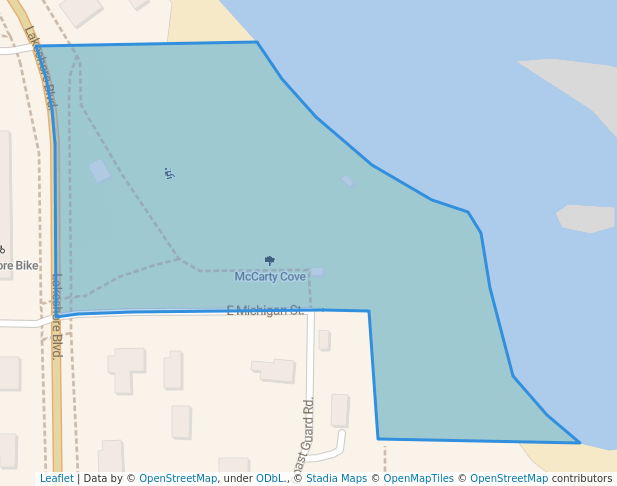 McCarty Cove in Marquette | Map and Routes