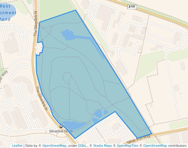 Silverlink Biodiversity Park in Shiremoor | Map and Routes