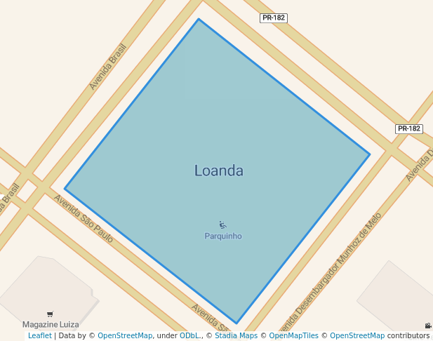 Praça Ugo Roberto Accorsi in Loanda | Map and Routes