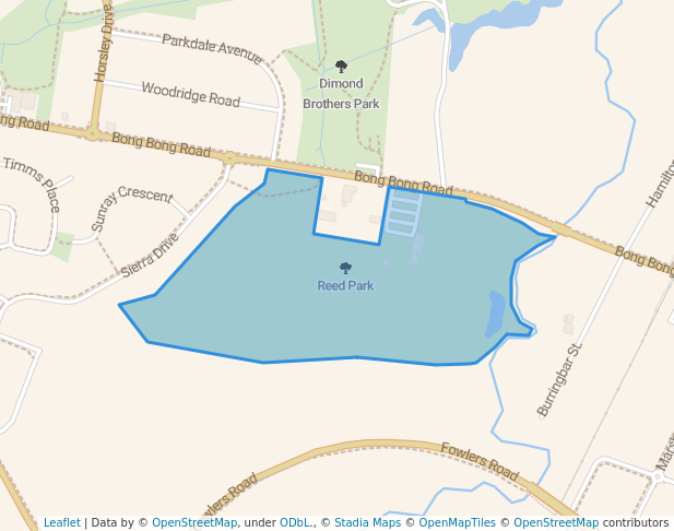 Reed Park in Horsley | Map and Routes