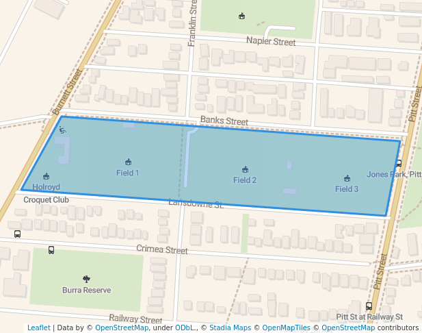 Jones Park in Mays Hill | Map and Routes