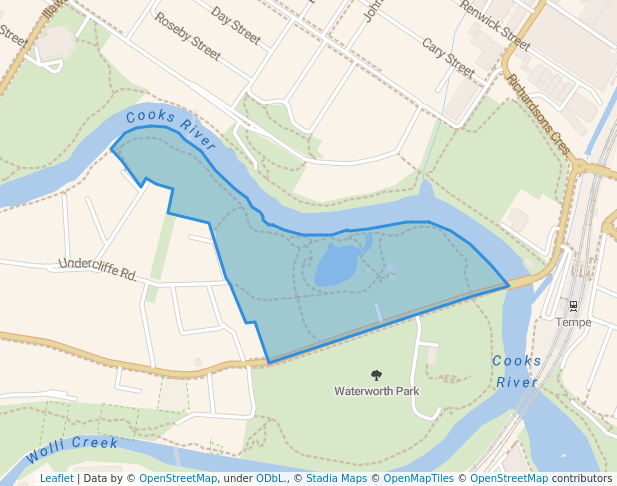 Gough Whitlam Park in Earlwood | Map and Routes