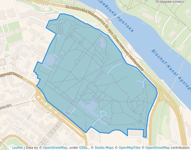 Shevchenko Park in Dnipro | Map and Routes