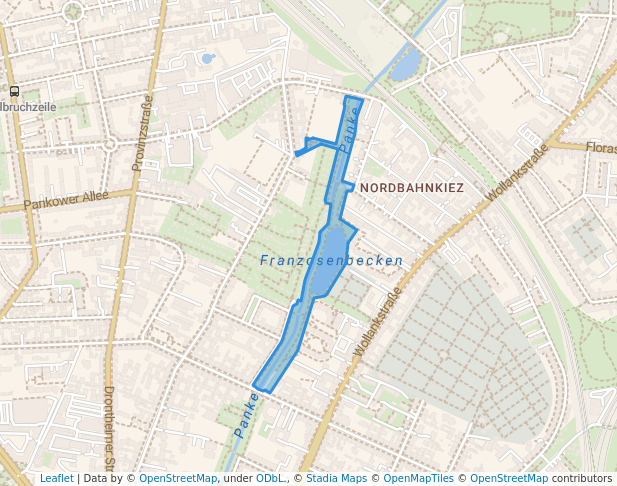 Panke Grünzug Nord in Berlin | Map and Routes