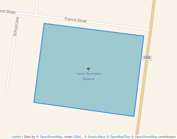 Yanac Recreation Reserve in Yanac | Map and Routes