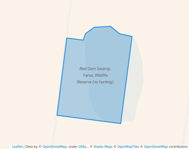 Red Gum Swamp, Yanac Wildlife Reserve (no hunting) in Broughton | Map ...