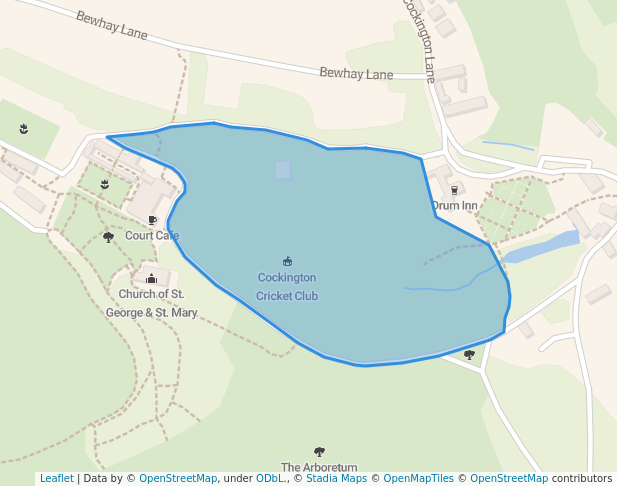 Cockington Country Park in Torquay | Map and Routes