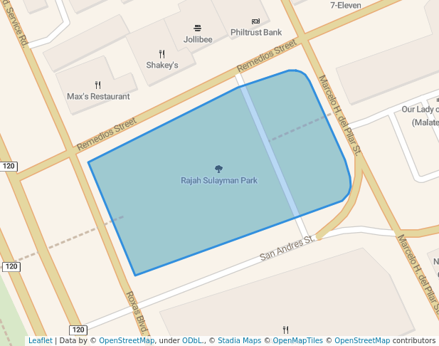 Rajah Sulayman Park in Manila | Map and Routes