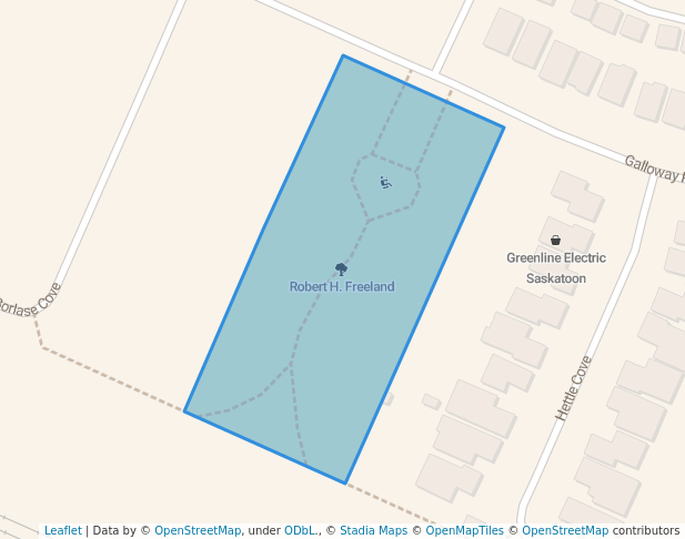 Robert H. Freeland in Saskatoon | Map and Routes