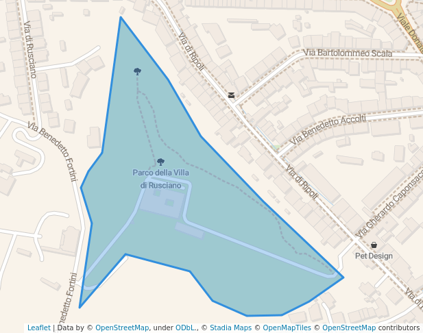 Parco della Villa di Rusciano in Firenze | Map and Routes