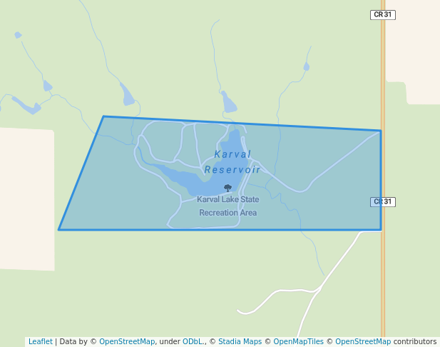 Karval Lake State Recreation Area in Karval | Map and Routes