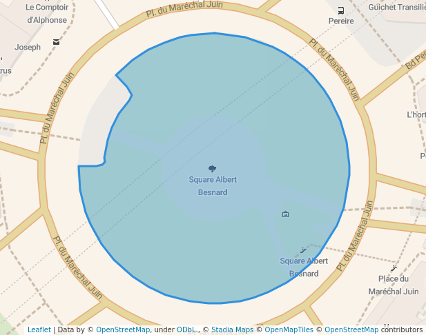 Square Albert Besnard in Paris | Map and Routes