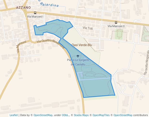 Parco Le Sorgenti del Castello in Castel D'Azzano | Map and Routes