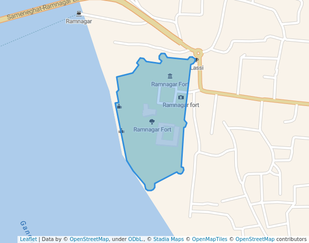 Ramnagar Fort in Ramnagar | Map and Routes