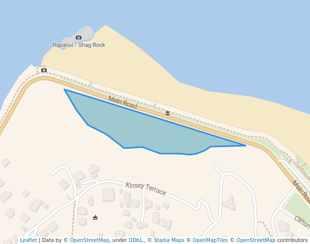 Shag Rock Reserve in Christchurch | Map and Routes