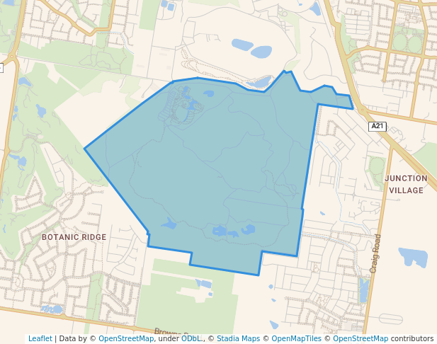 Royal Botanic Gardens Cranbourne in Cranbourne | Map and Routes