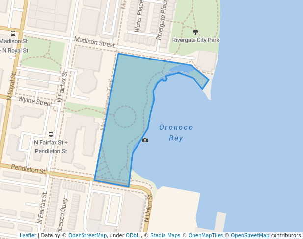 Oronoco Bay Park in Alexandria | Map and Routes