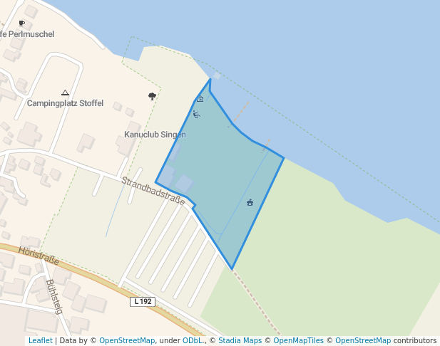 Strandbad Iznang in Moos | Map and Routes