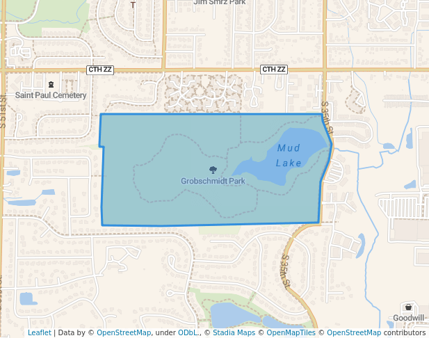 Grobschmidt Park in Greenfield | Map and Routes
