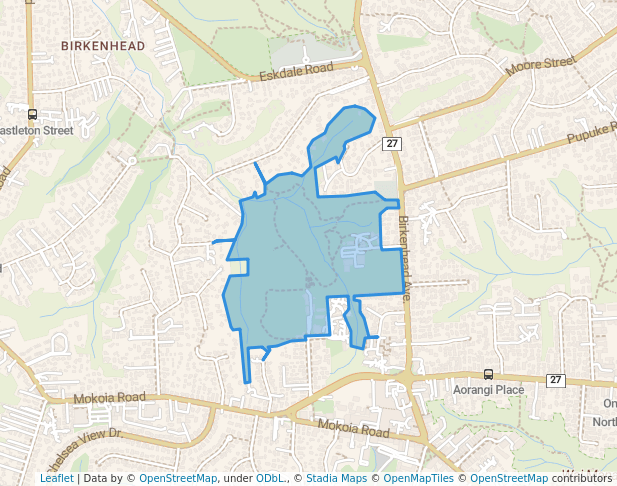 Birkenhead War Memorial Park in Auckland | Map and Routes