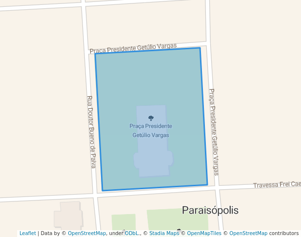 Praça Presidente Getúlio Vargas in Paraisópolis | Map and Routes