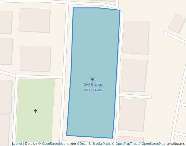 SAF Games Village Park in Chennai | Map and Routes
