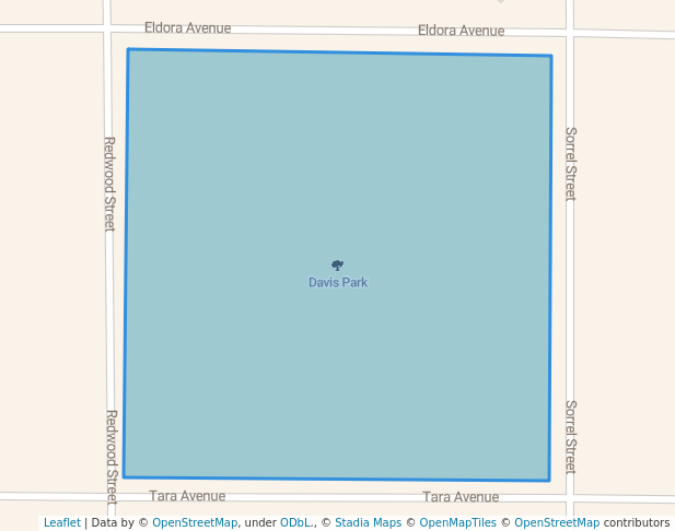 Davis Park in Las Vegas | Map and Routes