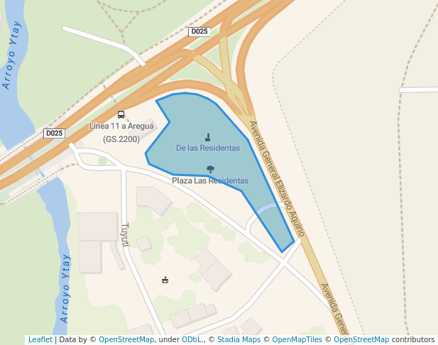 Plaza Las Residentas in Luque | Map and Routes