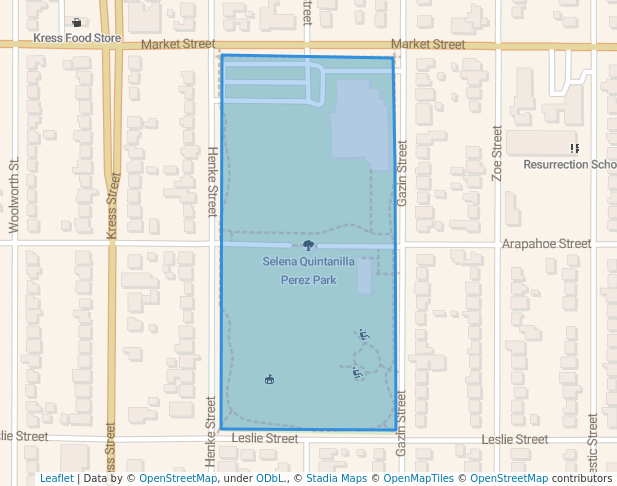 Selena Quintanilla Perez Park in Houston | Map and Routes
