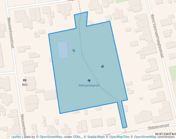 Margaretapark in Waregem | Map and Routes