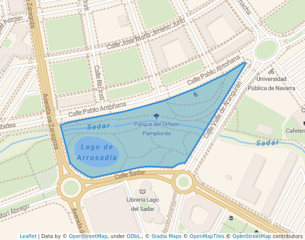 Parque del Orfeón Pamplonés in Pamplona | Map and Routes