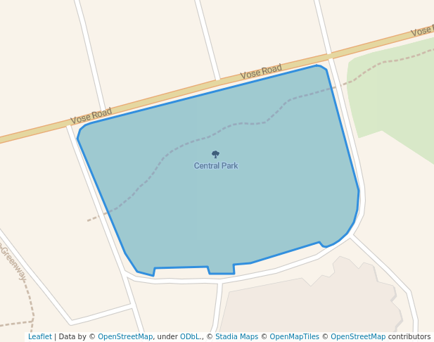 Central Park in Alcoa | Map and Routes