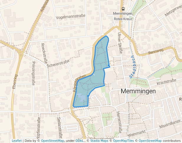 Grimmelschanze in Memmingen | Map and Routes