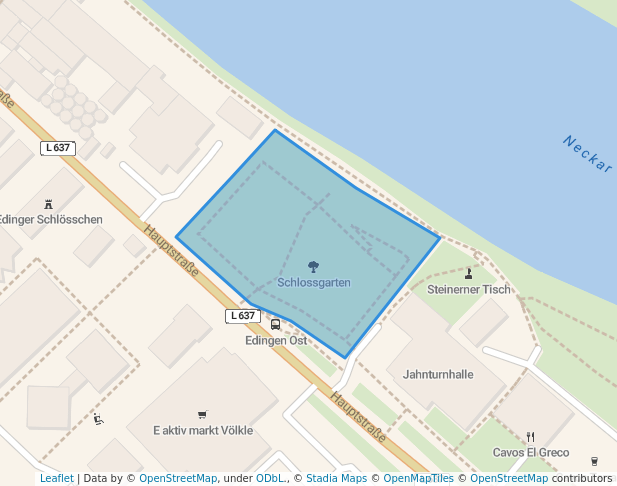 Schlossgarten in Edingen-Neckarhausen | Map and Routes