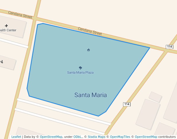 Santa Maria Plaza in Santa Maria | Map and Routes