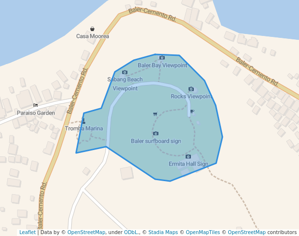 Ermita Hill in Baler | Map and Routes