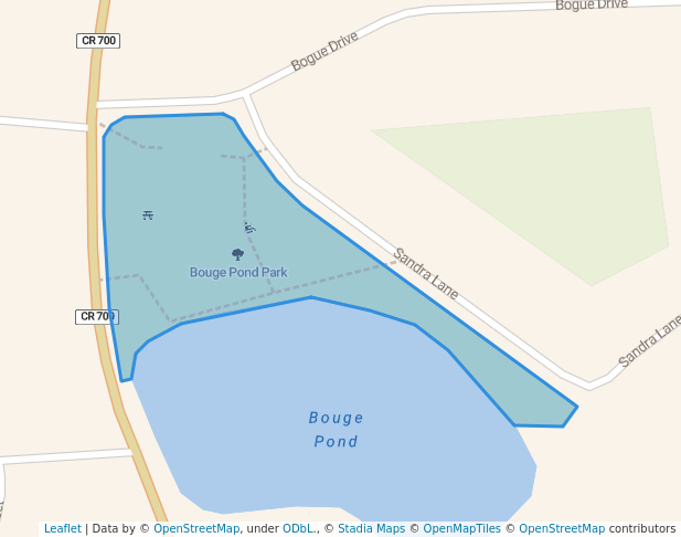 Bouge Pond Park in Bloomingdale | Map and Routes