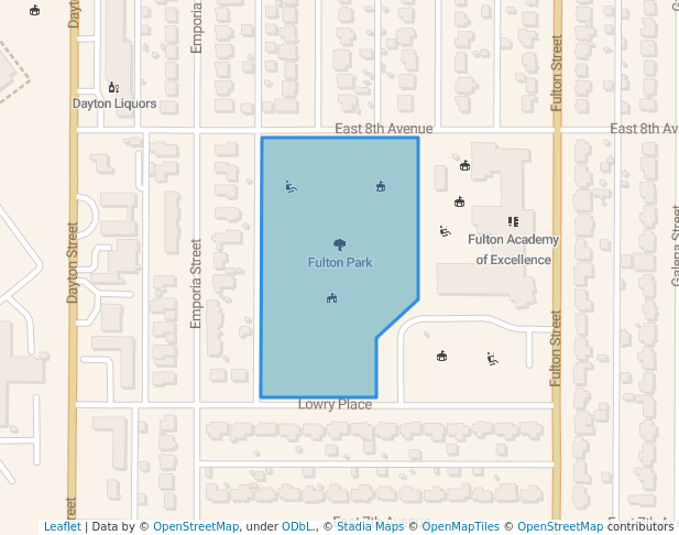 Fulton Park in Aurora | Map and Routes