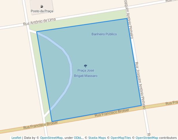 Praça José Brigati Massaro in Mirassolândia | Map and Routes