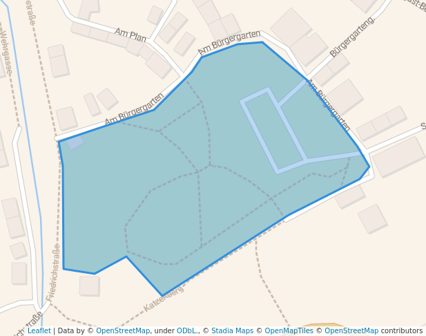 Bürgergarten in Meerane | Map and Routes