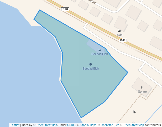 Seebad Eich in Eich | Map and Routes