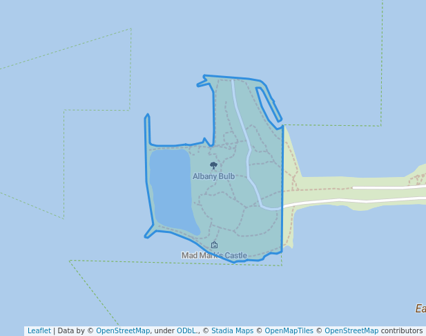 Albany Bulb in Albany | Map and Routes