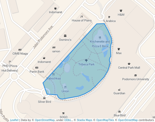 Tribeca Park in Jakarta | Map and Routes